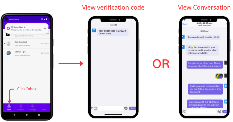 Phone Call App Usage – MySecondLine